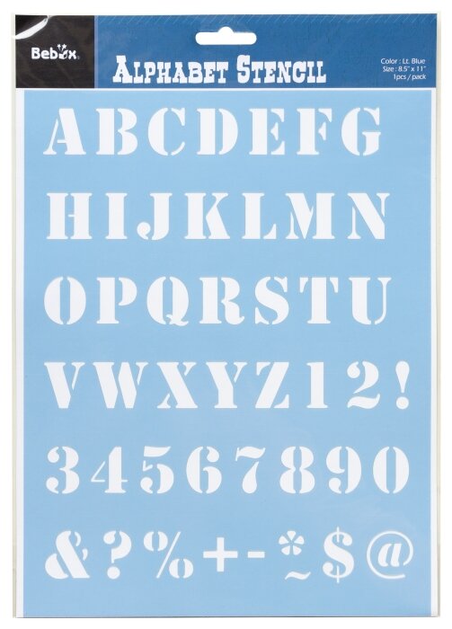 Alphabet Schablone Nr.3