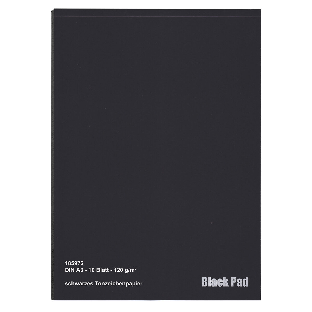 Black Pad 120g, A3, 10Bl. Tonpapier